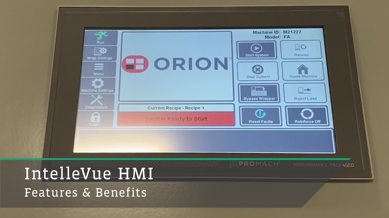 Orion IntelleVue HMI - Fully Automatic Stretch Wrap Pallet Packaging ...