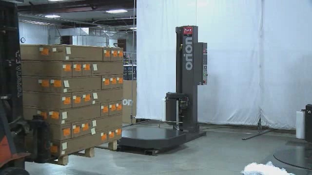 Sentry Semi-Automatic Stretch Wrapper - Low Profile Turntable | Orion